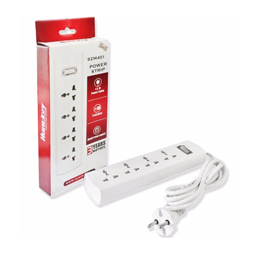 Huntkey SZM 401 Four Sockets 3M Power Strip Surge Protector Price in BD